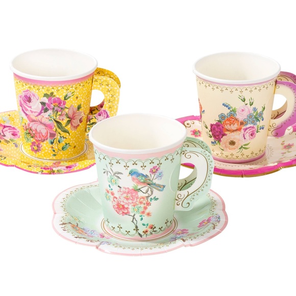 Party Supplies | Truly Scrumptious Paper Saucer And Tea Cup Partywear ...